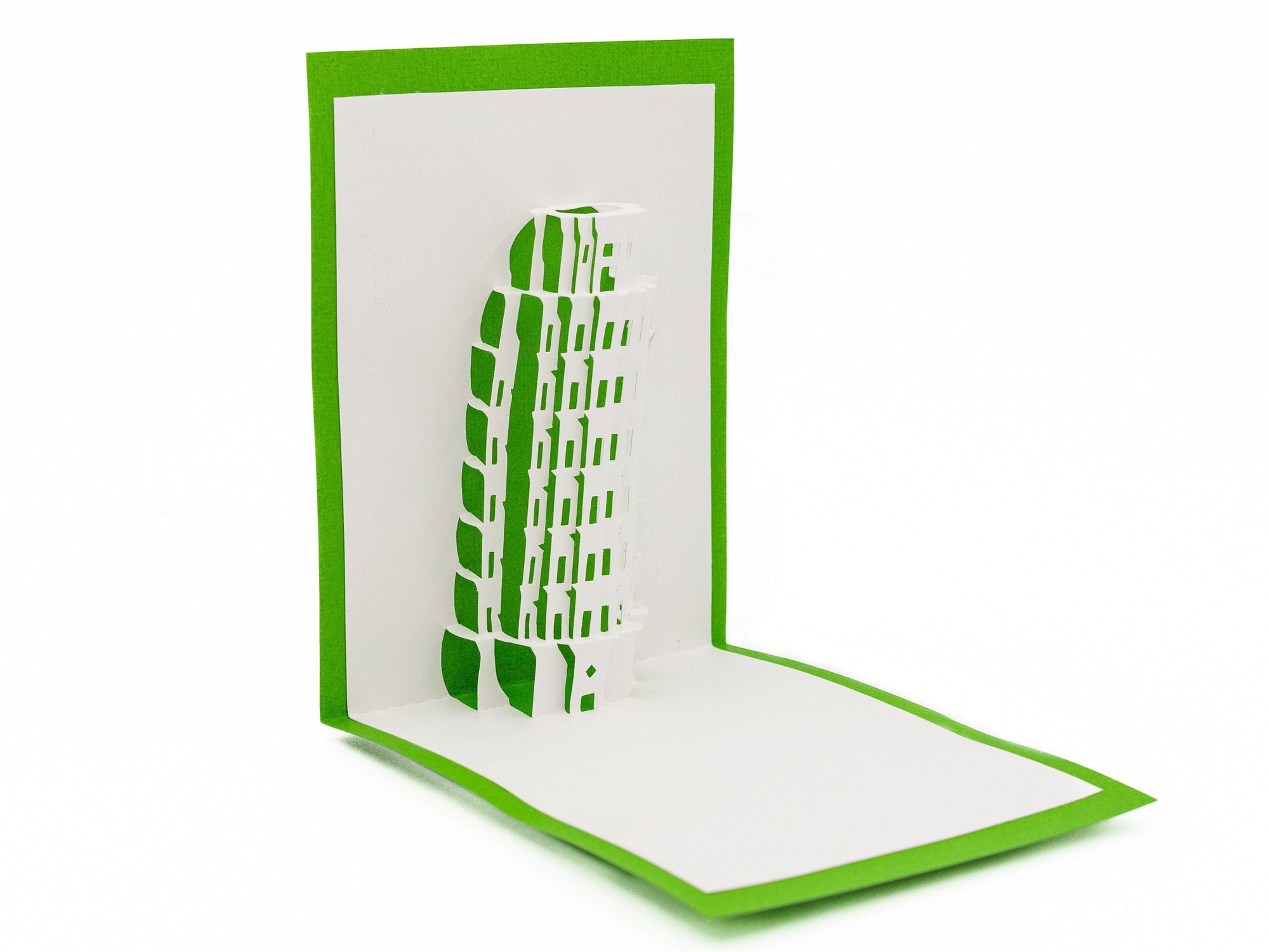 Leaning Tower of Pisa 3D Pop Up Greeting Card, Italian Architecture Ca ...